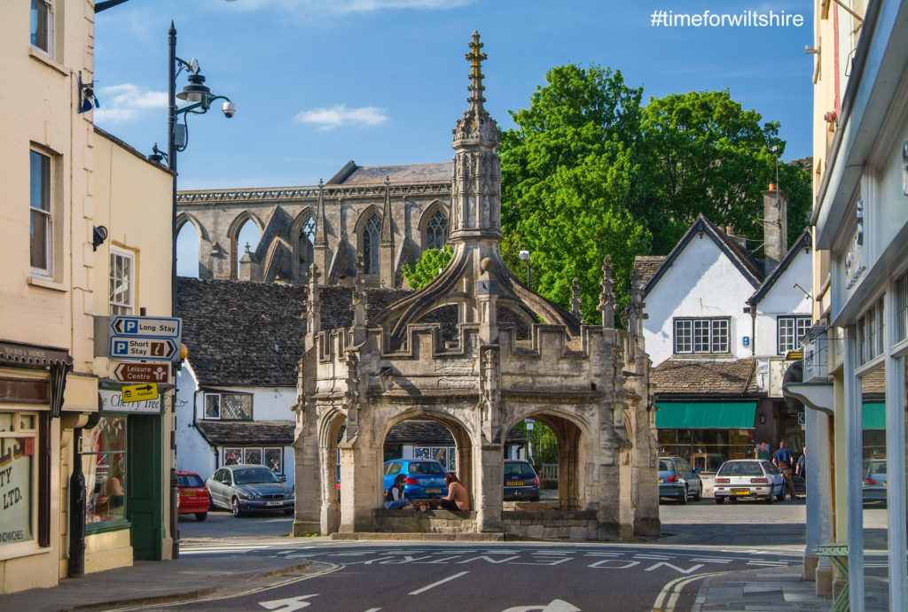 The beautiful market town of Malmesbury in the southern Cotswolds in ...